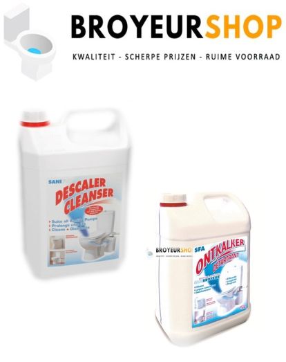 Ontkalker voor de Sanibroyeur