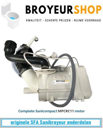 Sanibroyeur MPCR vervangmotor